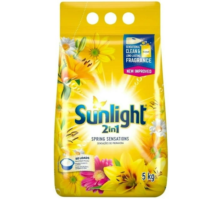 Sunlight Spring Sensations 2in1 Hand Washing Powder Detergent 5kg ...