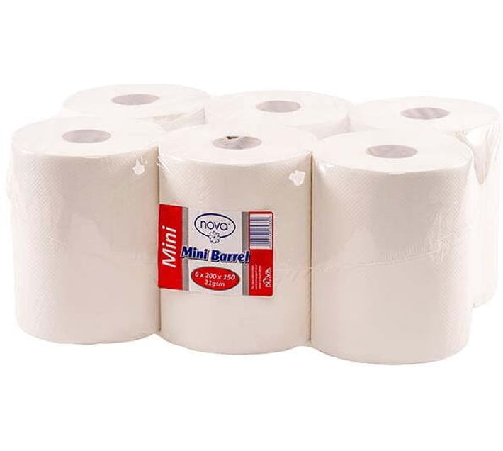 Nova 1 Ply Toilet Paper Roll (Pack of 1 x 6 Rolls) | Makro