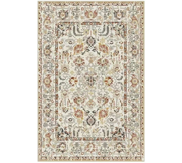 The Good Sport Multicolour Polyester Carpet (100 cm, X 90 cm, Abstract ...