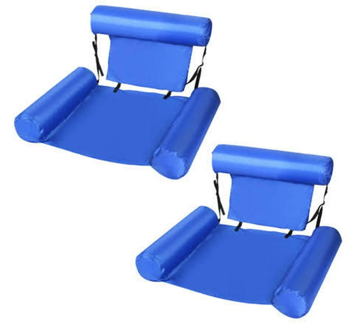 2 Pack Swimming Pool Float Chair - Blue Swim Floatation Belt () | Makro