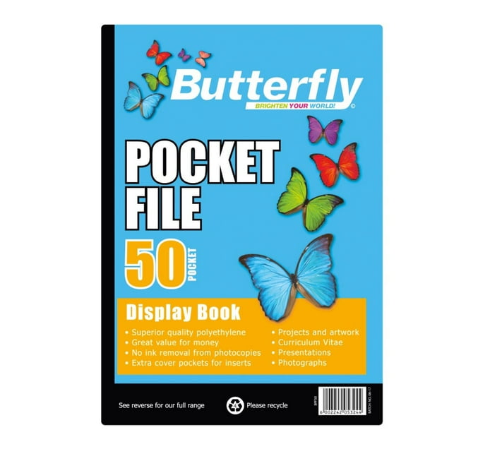 Buy Butterfly A4 Display File 50 Pockets in Bulk | Makro Business