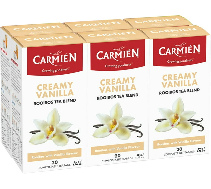 Buy Carmién Tea Rooibos Tea Creamy Vanilla 20s (6-pack / 6x20s) Rooibos ...