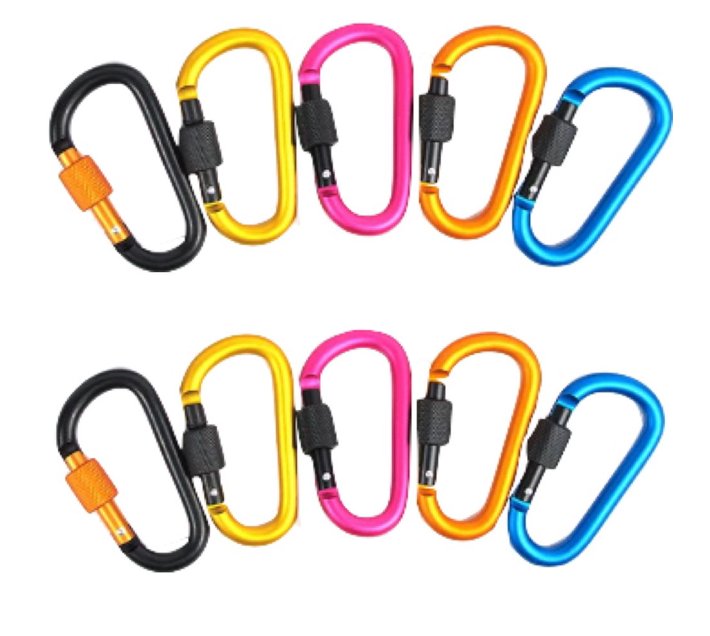 Someone’s in a Makro Camping Clip Carabiner Keychain Light Locking Clip ...