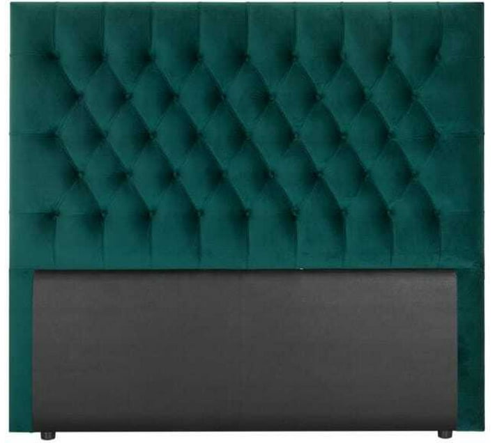 Buy Bella DIAMOND PLEATED Double GREEN Double Bed (Finish Colour ...