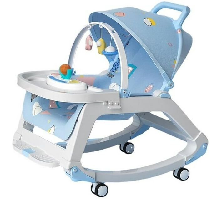AK Cotton Rocker Soft Portable Multifunctional Baby Rocking Chair (Blue ...