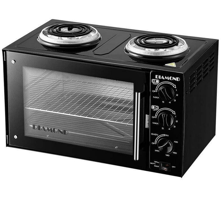 Diamond 28-Litre Mini Oven Toaster Grill (OTG) (Black) | Makro