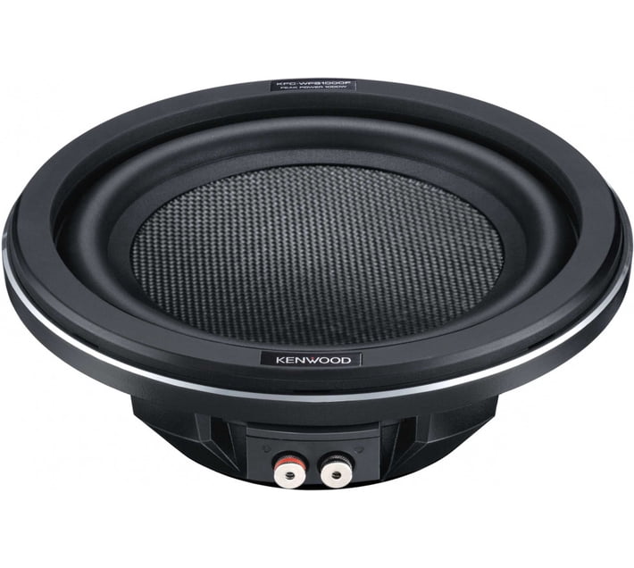 Kenwood KFC-WPS 1000 F SVC 10 inch 1000 Watts Slim Subwoofer Rear Deck ...