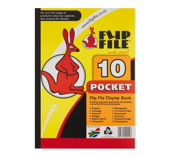 Flip File A4 Pocket File Display Book 10-Pocket | Makro