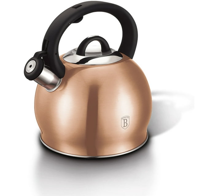 Berlinger Haus 3L Stainless Steel Whistling Kettle - Rose Gold Metallic ...