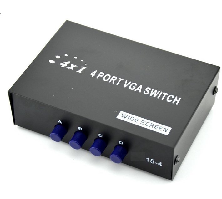 ZATECH VGA-15-4 Network Switch (Black) | Makro