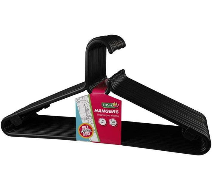 Buy Disa Clothes Hangers - BPA Free Plastic- 20 Piece Plastic Pack of 2 ...