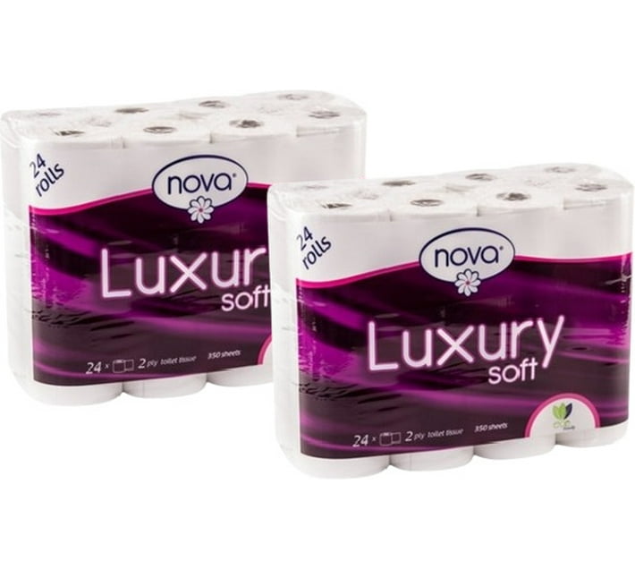 Buy Nova 2 Ply Toilet Paper Roll (Pack of 2 x 24 Rolls) in Bulk | Makro ...