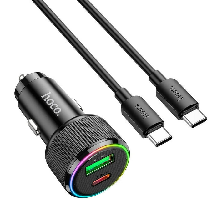 Hoco. Hoco Fast Charging 38W Dual Port Adapter With USB-C To USB-C 1m ...