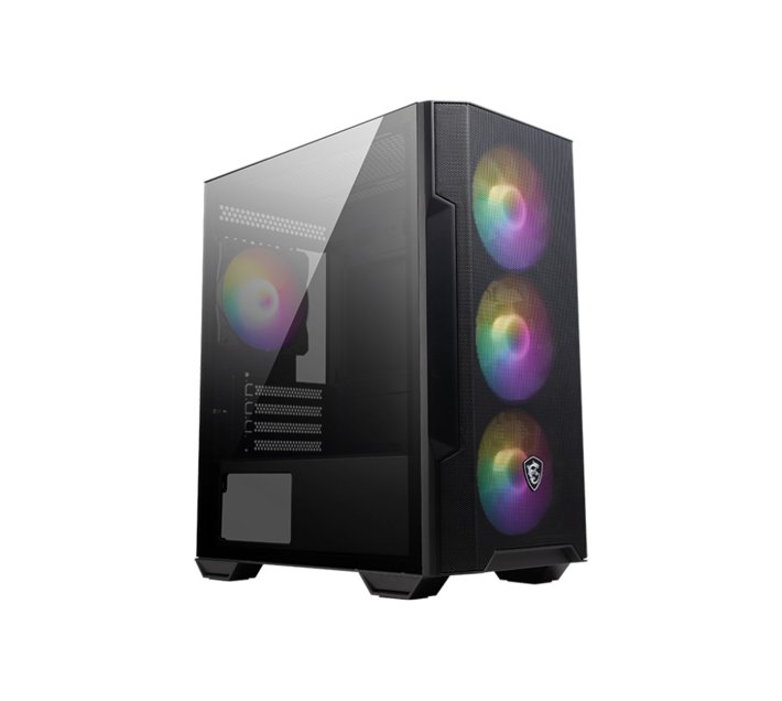 Someone’s in a Makro MSI MAG Forge M100R m-ATX ARGB Gaming Chassis Mood