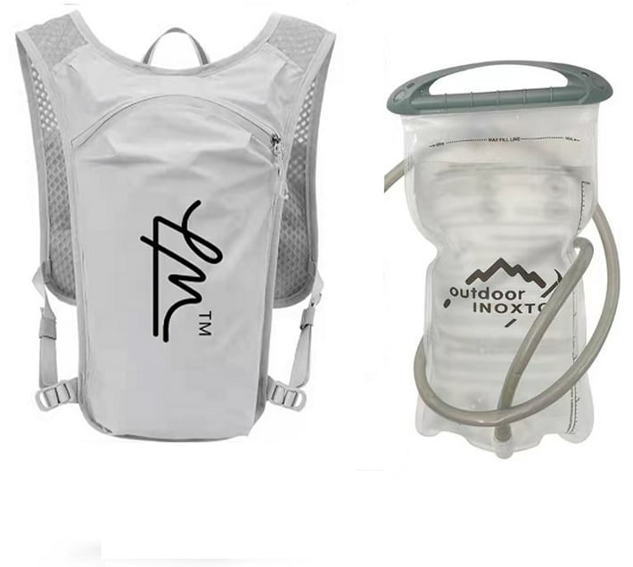 Inoxto Waterproof Hydration Pack with1.5L bladder and two 250ml soft ...