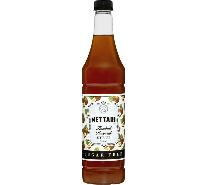 Buy Nettari Hazelnut Sugar Free Flavoured Syrup 750ml (750 ml) in Bulk ...