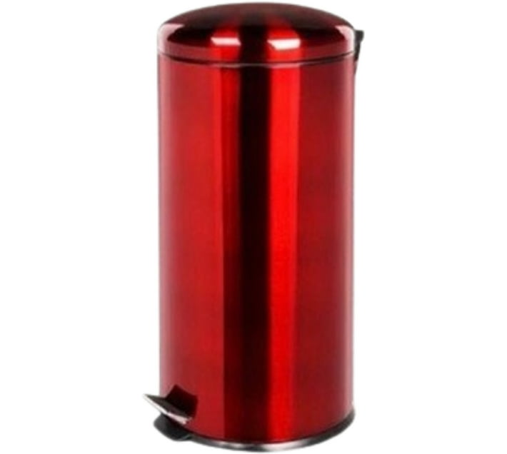 Totally Home TH34 Stainless Steel Dustbin (Red) | Makro