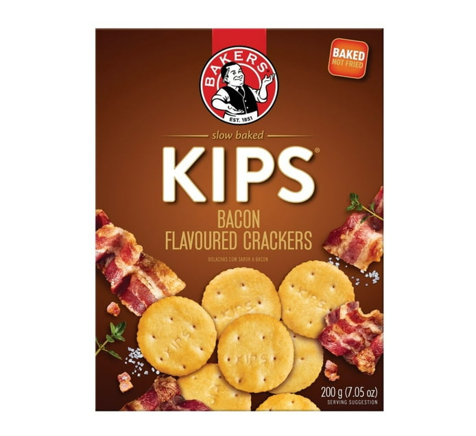 Someone’s in a Makro Bakers Kips Savoury Biscuits Bacon (12 x 200g) Mood