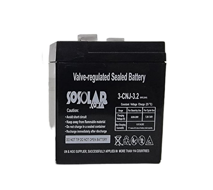 Someone’s in a Makro Sosolar Replacement 4Ah Battery for Emergency ...