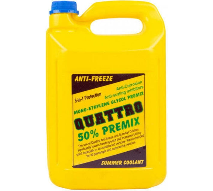 Quattro Anti Freeze Summer Coolant Engine Oil Additive (5 L) | Makro
