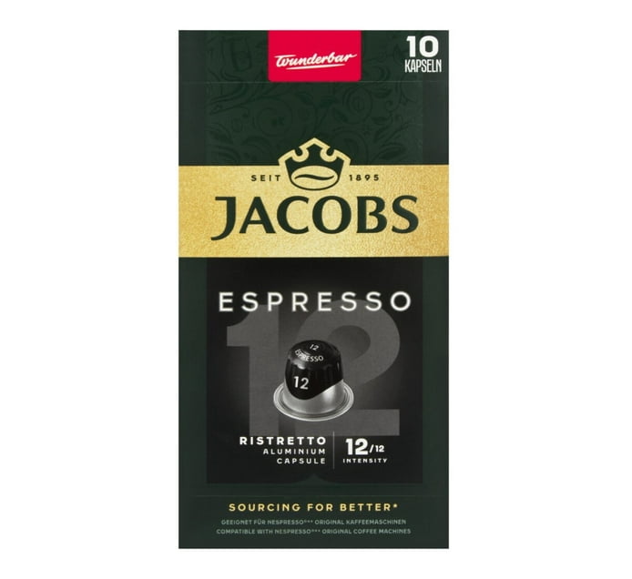 Jacobs Coffee Capsules Espresso 12 Ristretto (1 x 10's) | Makro