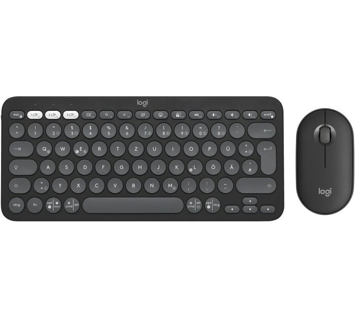 logitech 6920377918996 Wireless Multi-device Keyboard (Charcoal Black ...