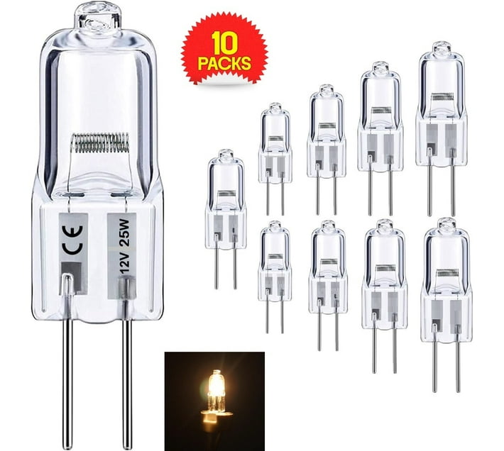 Buy Royal Lite 25 W Capsule G4 Halogen Bulb (White, Yellow, Pack of 10 ...