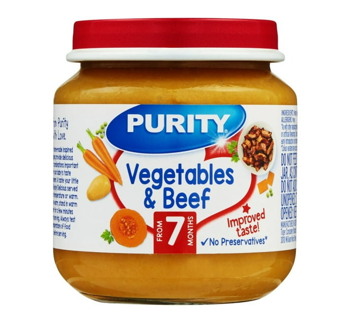 Someone’s in a Makro Purity 2nd Foods Vegetables & Beef (24 x 125ml) Mood