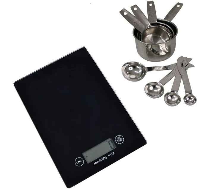 LMA 5kg Glass Top & Measuring Spoons Digital Counter or Table Top ...