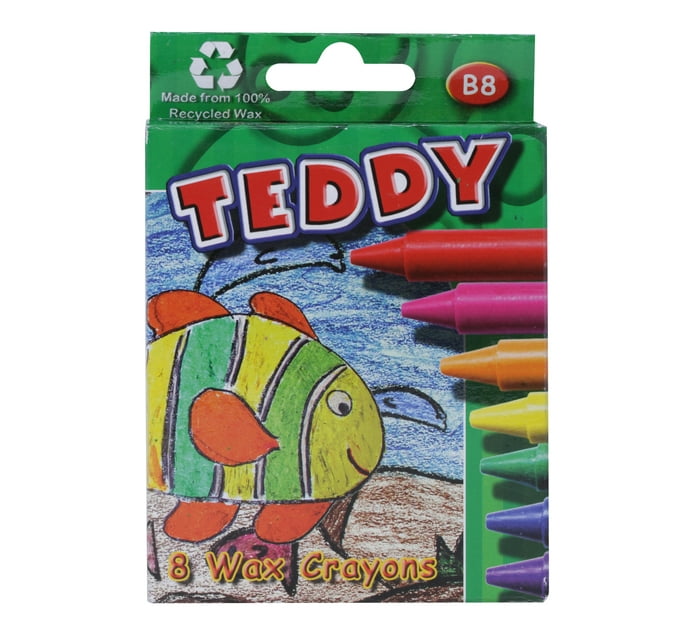 Teddy 8 Pack B Crayons | Makro