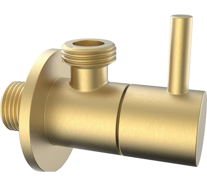 Designer Concepts Devario Premio Angle Valve Round Brass HQ -Rose Gold ...