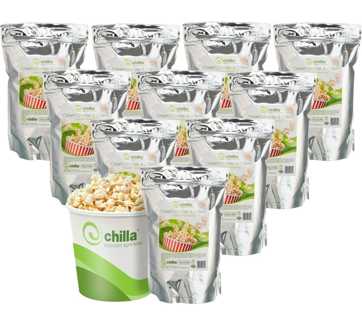 Chilla Cinema-grade Cream Cheese & Chives Salt Popcorn Salts Cream ...