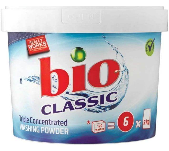 Buy BIO CLASSIC Triple Concentrated Washing Powder 3 kg (Pack of 6) in ...