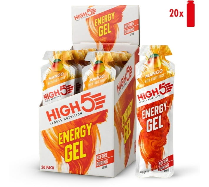 High5 Nutrition High 5 Energy Gel (20 Pack) Mango Energy Drink (Mango ...