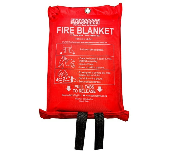 Securadoor Fire Blanket 2m x 2m DWLHYRG34JWDVJ79 First Aid Kit (Home ...