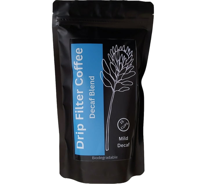 Protea Café Decaf Drip Filter Coffee Roast & Ground Coffee (15 x 0.22 ...