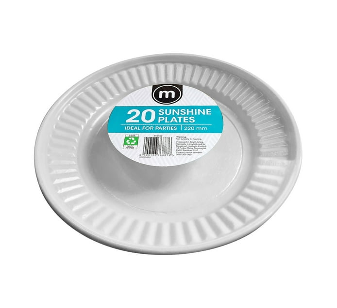 Buy M Plastic Plates (1 x 20's) in Bulk | Makro Business