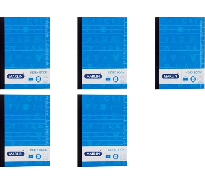 Marlin 2 Quire Counter Books Indexed A4 Memo Book A-Z (Blue) | Makro