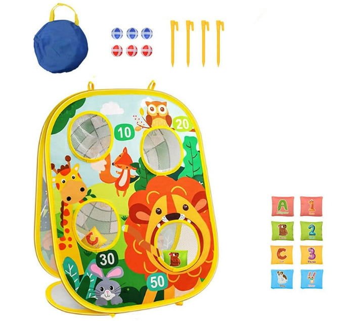 Buy ALANES Kids Bean Bag Toss Game Foldable Cornhole Board Game Toy for ...