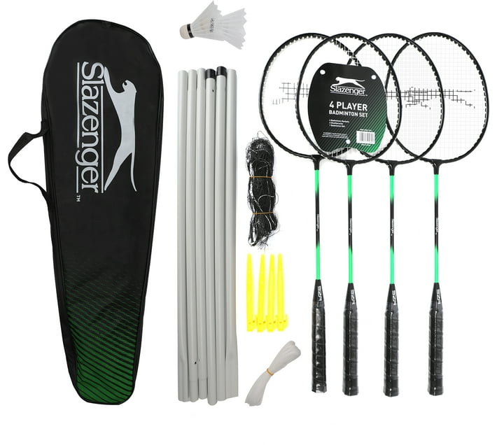 Slazenger Badminton 4 Player Set Badminton Kit () | Makro
