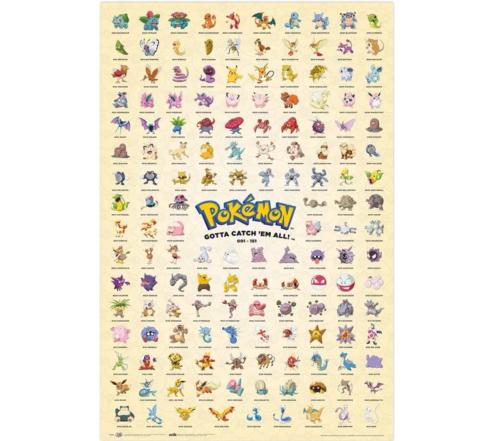 Someone’s in a Makro Pokemon (First Generation) 61 x 91.5cm Maxi Poster ...