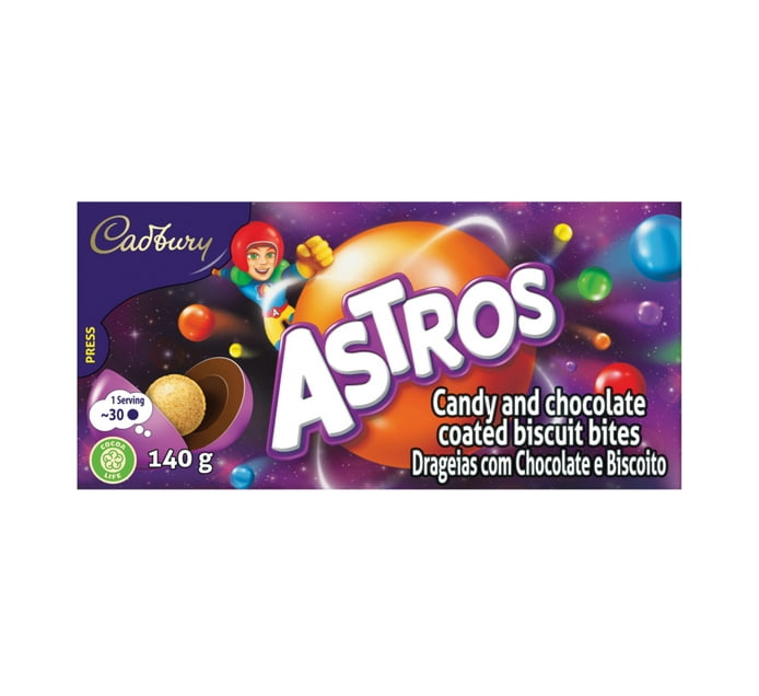 Buy Cadbury Astros Chocolate Coated Biscuit Bites 140g in Bulk | Makro ...