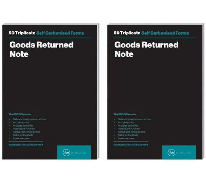RBE T1F0560 Goods Return Note Triplicate Pads A5 2's (1 Sets) | Makro