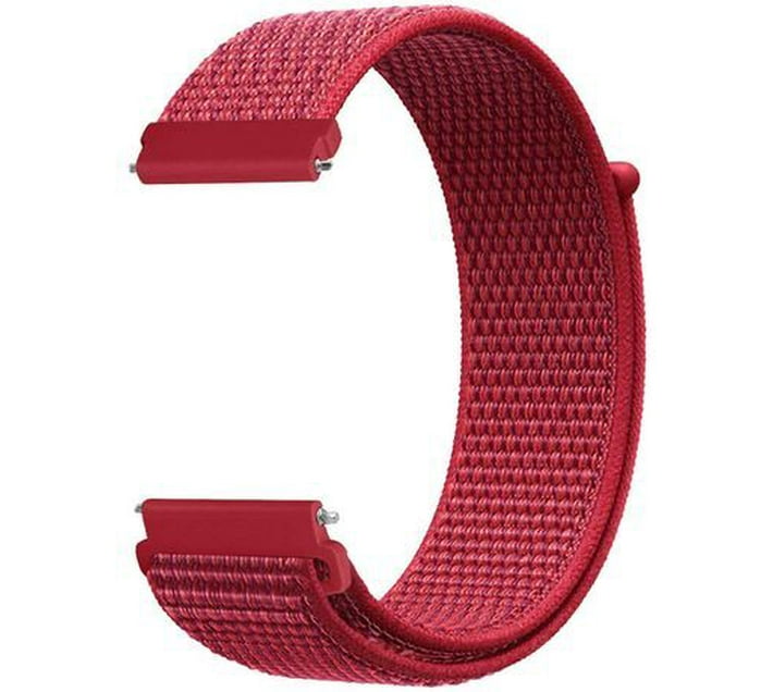 Samsung Watch universal 22 mm Fabric Watch Strap (Red) | Makro