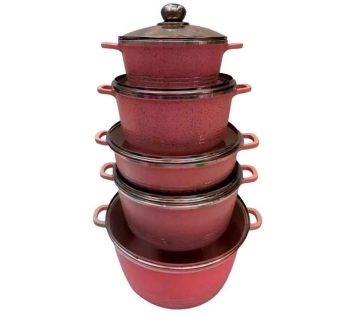 UMLILO LOGISTICS ABC738 Non-Stick Coated Aluminium Cookware Set | Makro