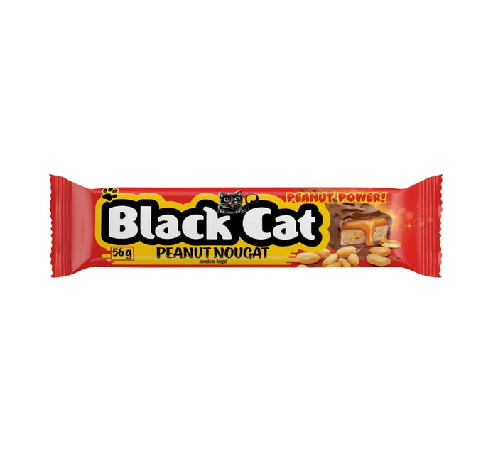 Someone’s in a Makro Black Cat Chocolate Bar Peanut Caramel Chew (48g) Mood