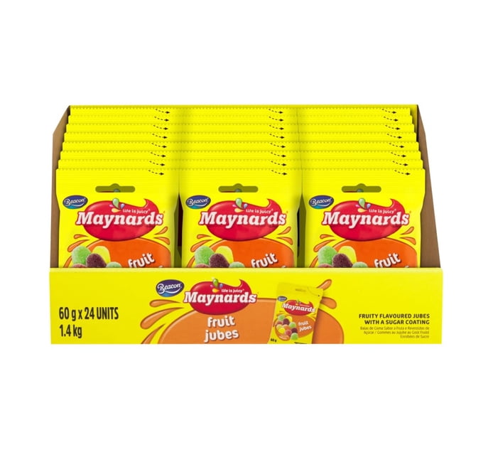 Buy Maynards Jelly Sweets Fruit Jubes (24 x 60g) in Bulk | Makro Business