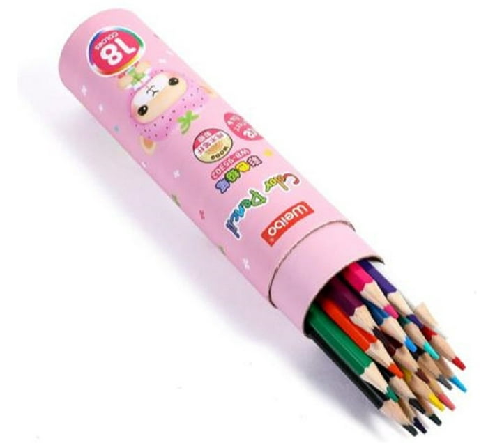 Pencil Color -18 Pencil Weibo coloring Pencils Hexagne Shaped Colour ...