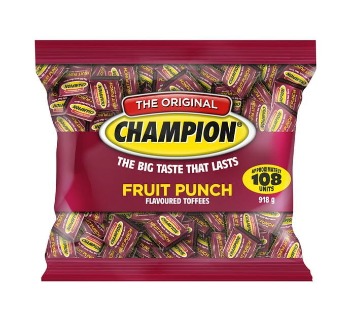 Someone’s in a Makro Champion Toffee Bag Fruit Punch (1 x 918g) Mood