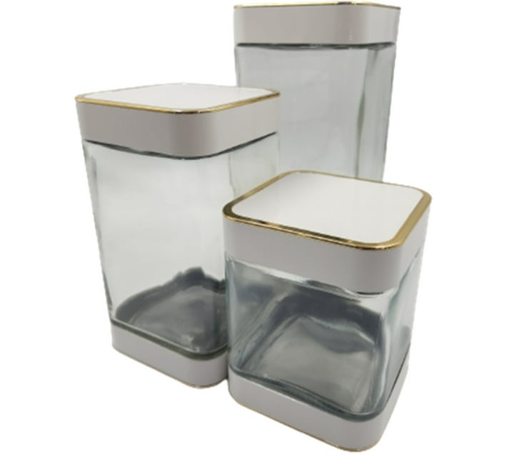 grace home Plastic Utility Container - 700 ml (Pack of 3, Beige) | Makro